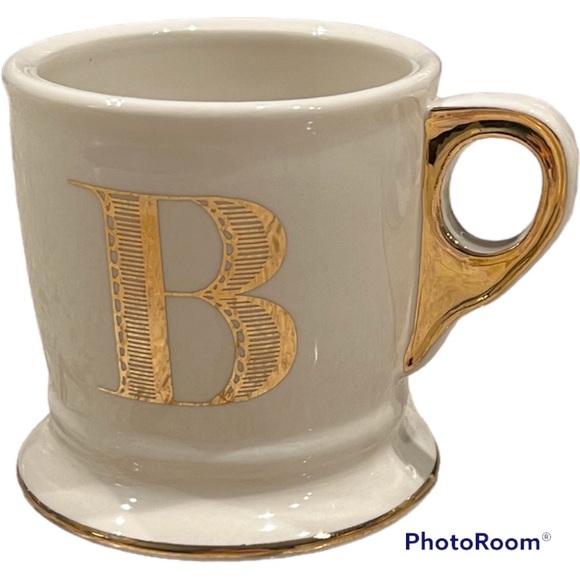 Anthropologie | Dining | B Initial Monogram Mug From Anthropologie ...
